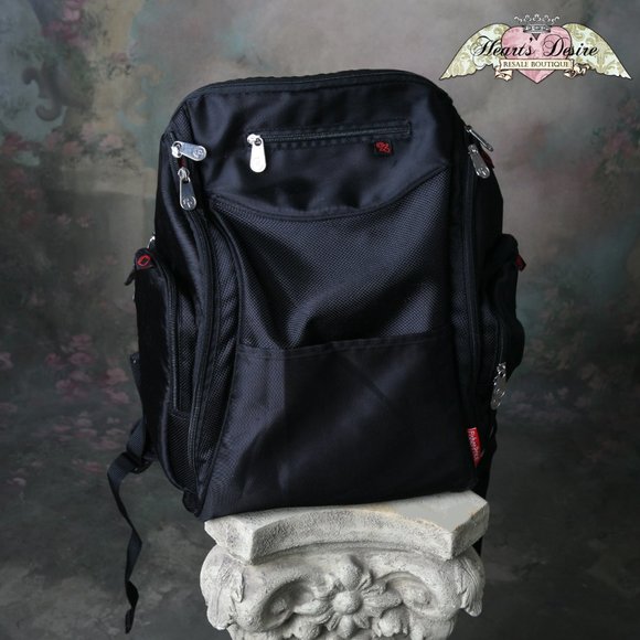 Fisher-Price | Bags | Fisherprice Backpack Diaper Bag Fastfinder Black ...